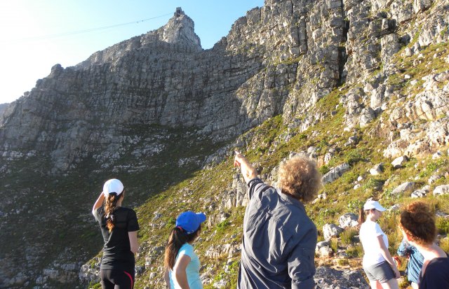 Hiking the India Venster Route up Table Mountain