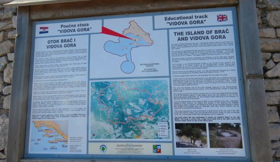 Hiking Vidova Gora from Bol. Brač Island, Croatia