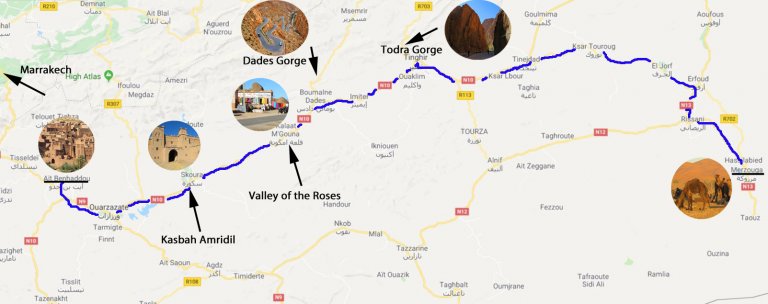 Ait Benhaddou to Merzouga