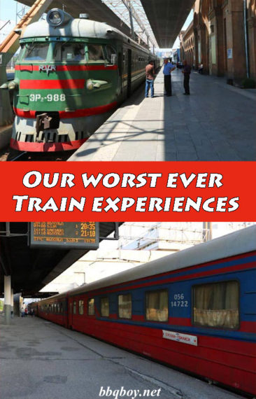 Our worst ever Train experiences - The Travels of BBQboy and Spanky