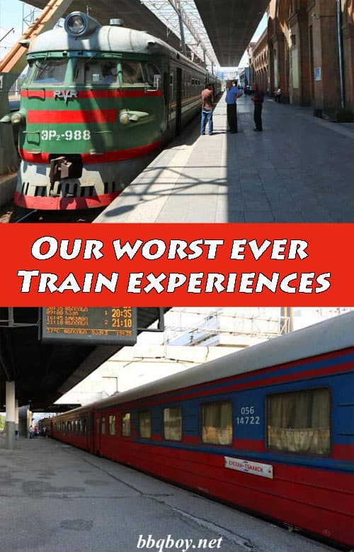 Our worst ever Train experiences - The Travels of BBQboy and Spanky